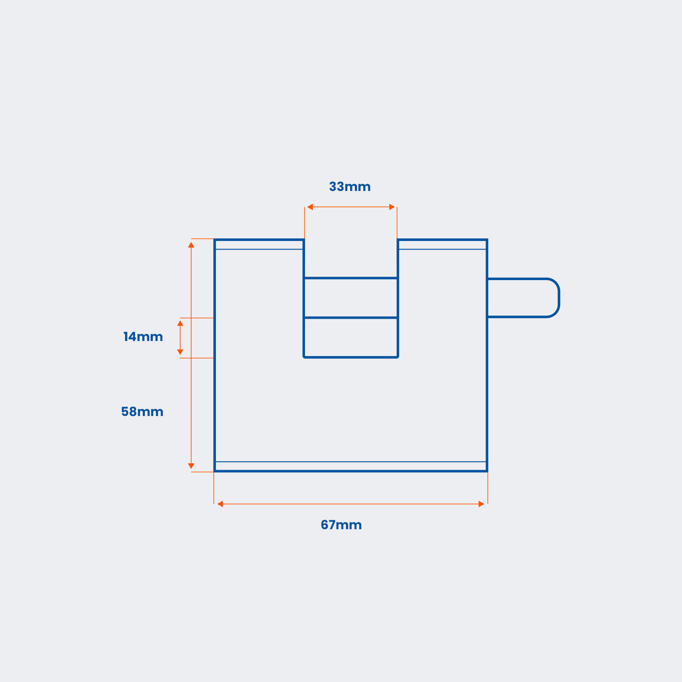 Abus 92/65 Nano-Protected Container Padlock | Locks Direct