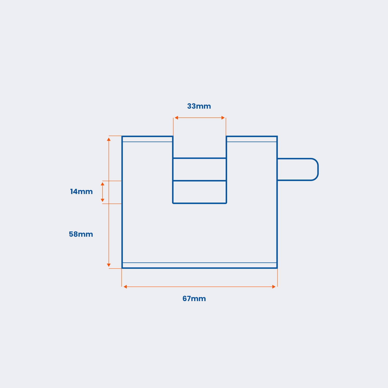 Abus 92/65 Nano-Protected Container Padlock | Locks Direct